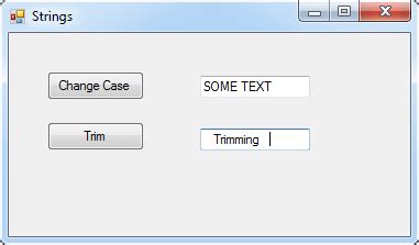 Visual C Net Strings Trim Unwanted Characters
