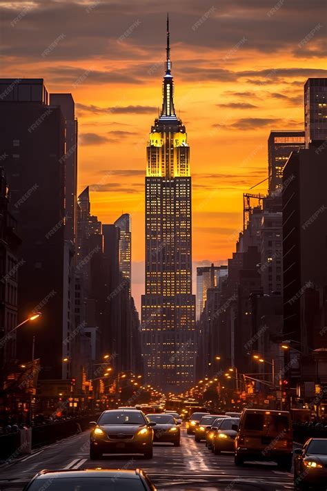 Free Photo Empire State Building At Sunset