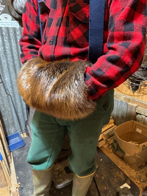 Beaver Fur Hand Muff New England Naturals