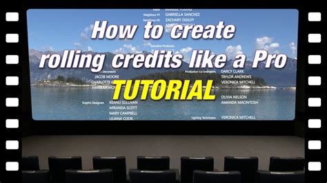 Tutorial How To Create Rolling Credits Like A Pro YouTube