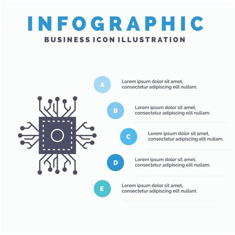 chip cpu microchip processor technology infographics template for