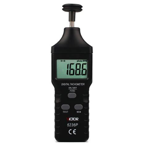 【胜利仪器vc6236p】胜利仪器（victor）转速表 激光非接触 接触式 两用 数字转速测量仪 测试仪 数显转速计 Vc6236p【行情