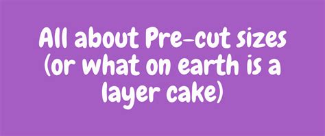 News Fabric Measurements The Most Common Precut Sizes