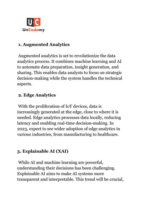 The Future Of Data Analytics Trends Pdf