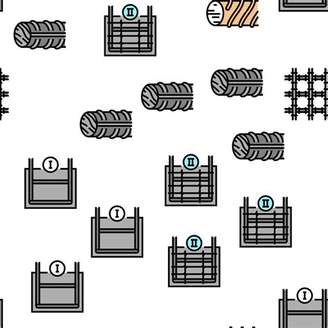 Rebar Construction Vector Seamless Pattern 10299811 Vector Art At Vecteezy