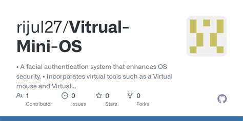 Github Rijul27vitrual Mini Os • A Facial Authentication System That Enhances Os Security