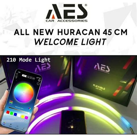 Jual Lampu Led Alis AES RGB Huracan 45 CM Welcome Light All New Drl