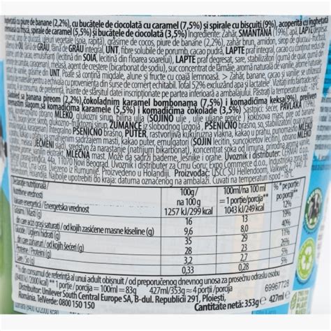 Înghețată Sundae Oh My Banoffee Pie 427ml Prospețime și Varietate