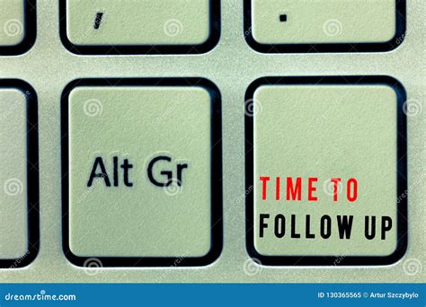 Word Writing Text Time To Follow Up Business Concept For Enquiry Of The Previous Task Or
