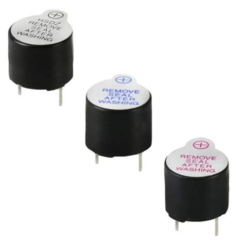 Buzzer Activo 3v 5v 12v Zumbador 30 Ma Unit Electronics