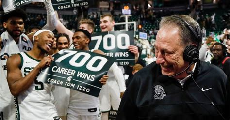 Dotcomp Michigan States Tom Izzo Revels In 700th Win