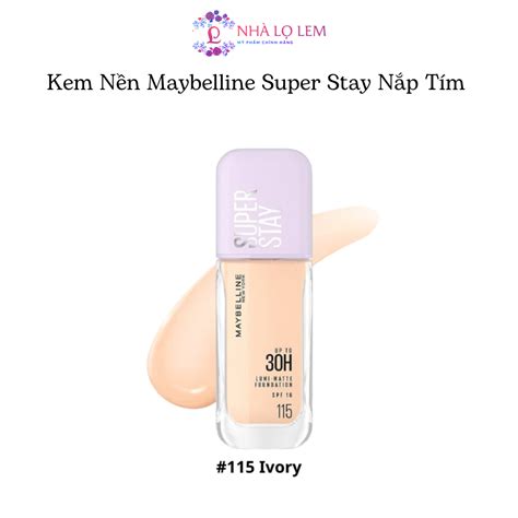 Kem Nền Maybelline Super Stay Nắp Tím 115