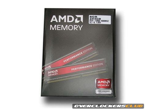 AMD Performance Edition GB Memory Review Overclockers Club