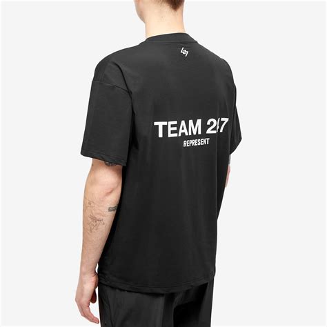 Represent Team 247 Oversized T Shirt Jet Black End Au
