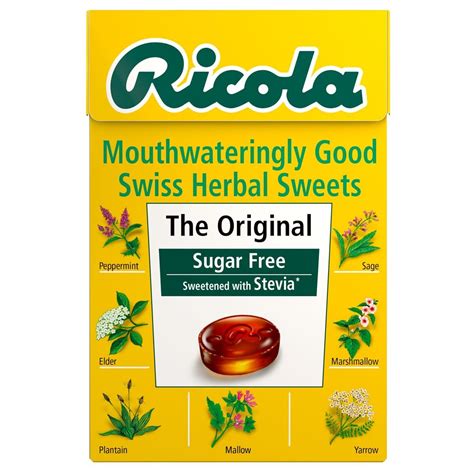 Ricola Edulcorado sin azúcar original con Stevia 1 59oz Yaxa Colombia