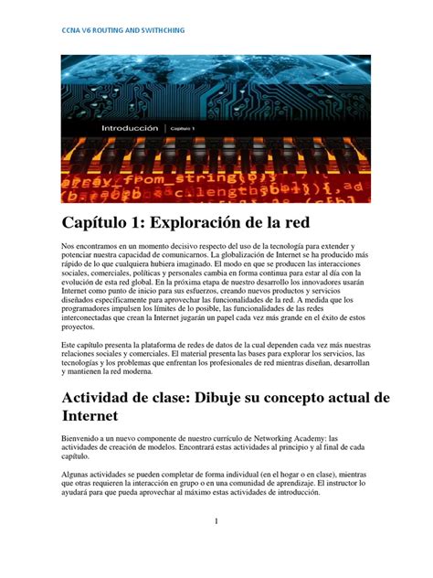 Ccna 1 V6 Pdf Calidad De Servicio Red De Computadoras