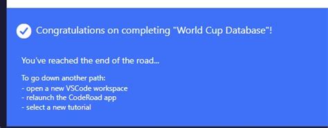 problem to complete worldcup db challenge backend development the