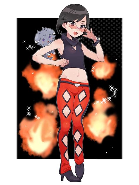 Calem Espurr And Malva Pokemon And More Drawn By Sana Pisana Danbooru