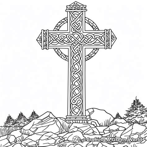 Celtic Cross Coloring Pages