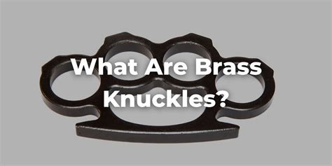 Are Brass Knuckles Legal In Texas