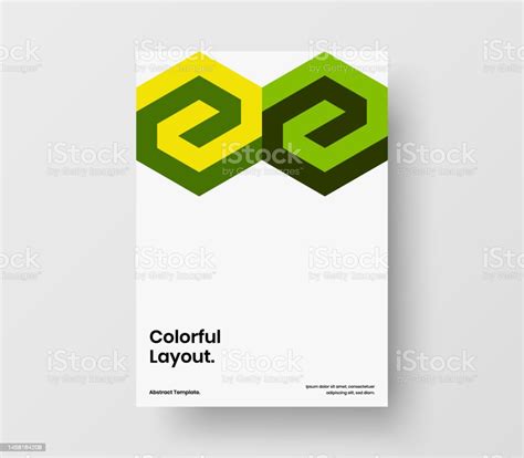 Modern Geometric Hexagons Book Cover Template Clean Company Identity