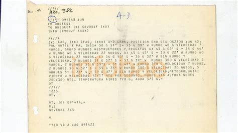 Malvinas Documentos Desclasificados Los Partes De Inteligencia Del