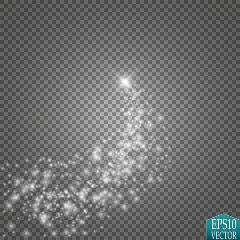 وکتور انتزاعی افکت نور ستاره درخشش جادویی با خطوط منحنی تاری نئونی دنباله ستاره گرد و غبار