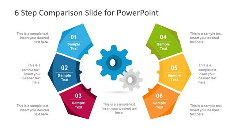 6 Step Modern Comparison Template For Powerpoint Slidemodel