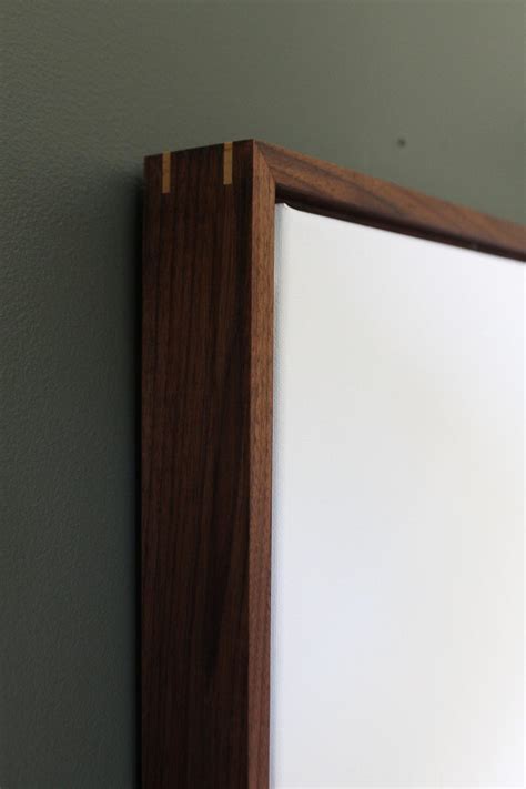 Walnut Floating Canvas Hardwood Frame Solid Hardwood Floater Display