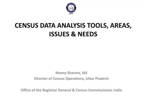 Ppt Census Data Analysis Tools Areas Issues And Needs Powerpoint