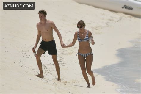 Taylor Swift Sexy Toned Body In A Blue White Striped Bikini Aznude