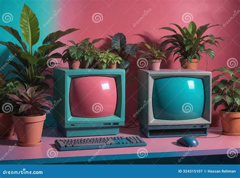 Pc Retro Y K Desktop Lofi Wallpaper Vector Illustration Cartoondealer