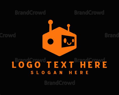 Digital Android Robot Logo Brandcrowd Logo Maker