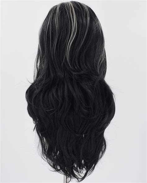 Black Platinum Blonde Synthetic Lace Front Wig Wt230 Weekendwigs
