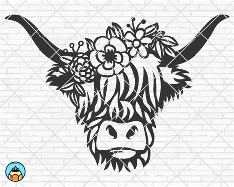 Highland Cow Svg