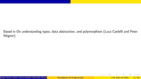 Polymorphism Ad Hoc And Universal Ppt