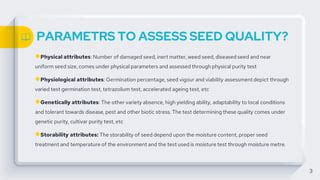 Seed Quality Testing PDF