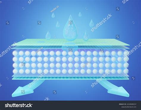 3d blue water drop fall onto stock illustration 2218589157 shutterstock