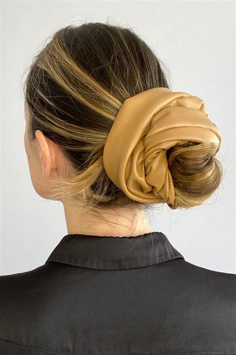 Low Bun Scrunchie Style