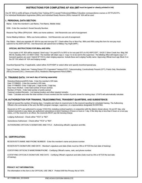 Af Imt 40a Form ≡ Fill Out Printable Pdf Forms Online