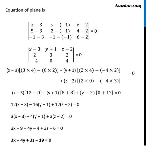 Example 28 Find Distance Between Point P6 5 9 And Plane