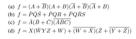 solved 1 use boolean manipulation to simplify the