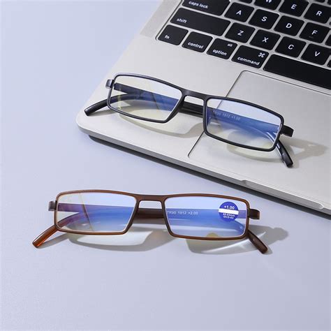 Sb1912 1pc True Tr Material Squared Frame Blue Light Blocking