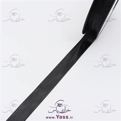 خرید نوار اریب چرم ترک مشکی 10 متری خرازی یاس