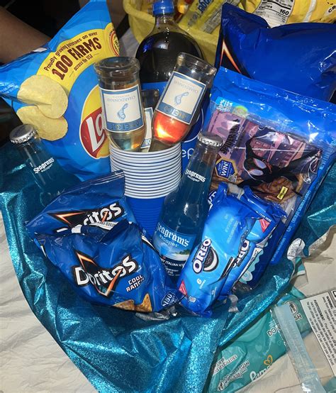 Blue Snacks For Color Party