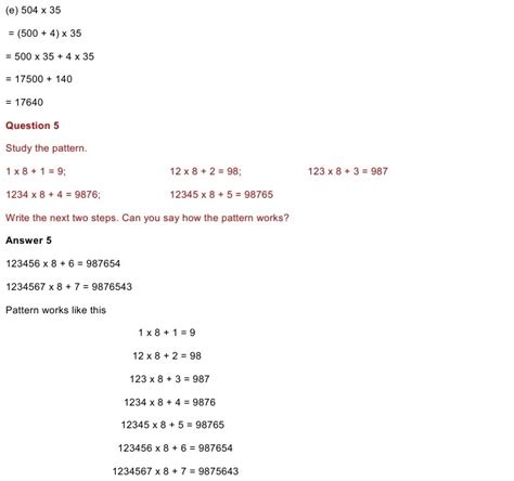 NCERT Solutions For Class Mathematics Chapter Whole Numbers Exercise