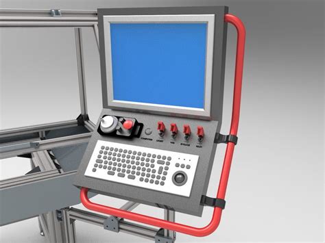 Cnc Mill Enclosure Control Panel 3d Cad Model Library Artofit