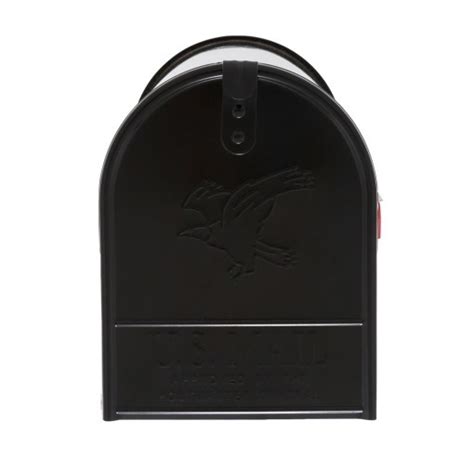 Elite Large Post Mount Mailbox Black Architectural Mailboxes