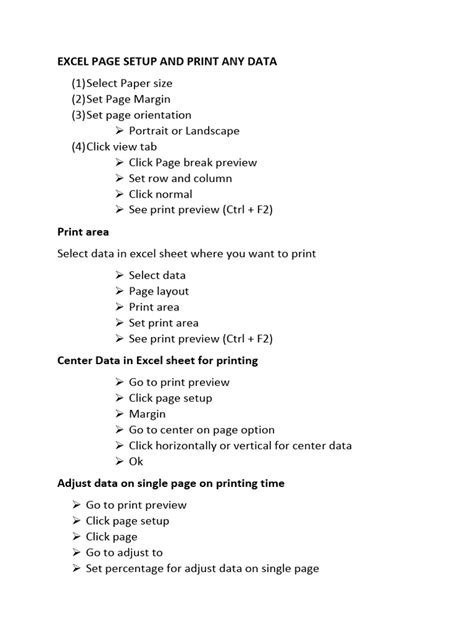 twenty eight day in computer class page setup and print data in excel