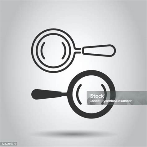 平面樣式的放大符號圖示白色隔離背景上的放大鏡向量圖搜索業務概念向量圖形及更多互聯網圖片 互聯網 光學儀器 剪裁圖 Istock